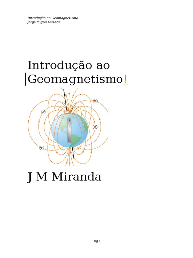 Introdução À Geomagnetismo | PDF | Campo magnético | Magnetismo