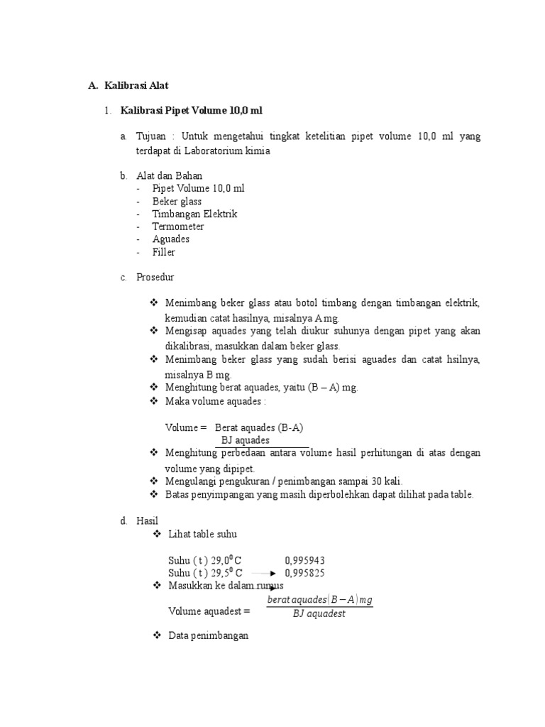 Kalibrasi Alat Ukur di Laboratorium | PDF