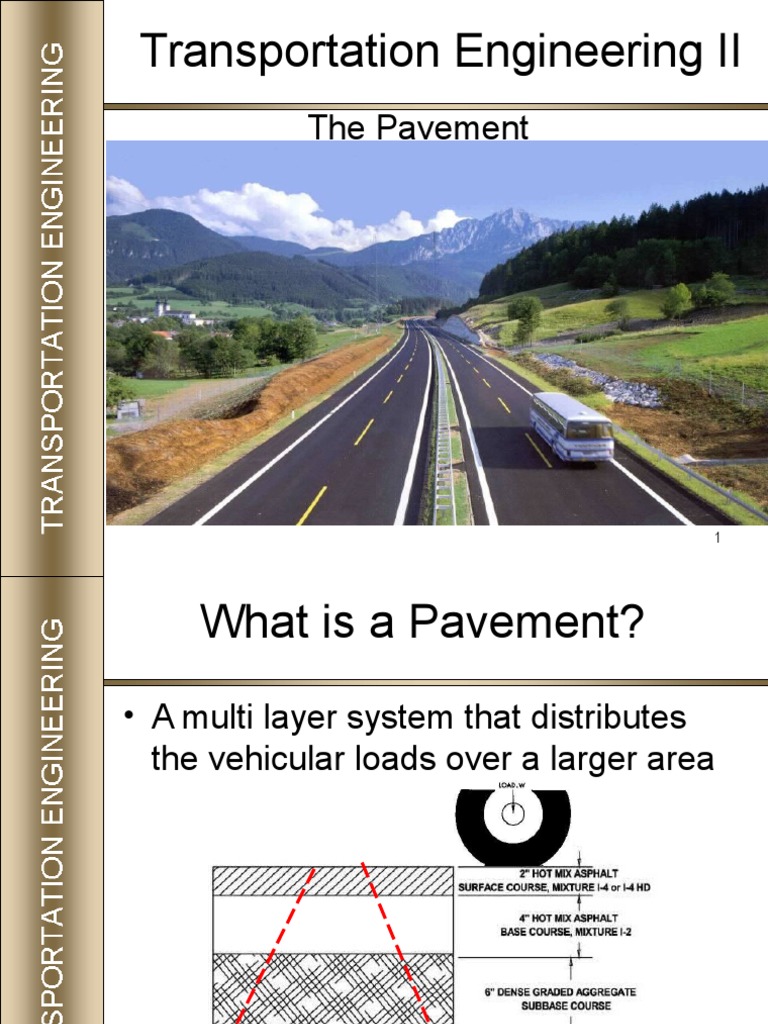 Transportation Engineering II: The Pavement | PDF | Road Surface | Concrete