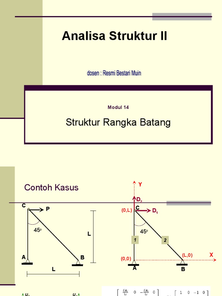 Struktur Rangka Batang | PDF | Sains & Matematika