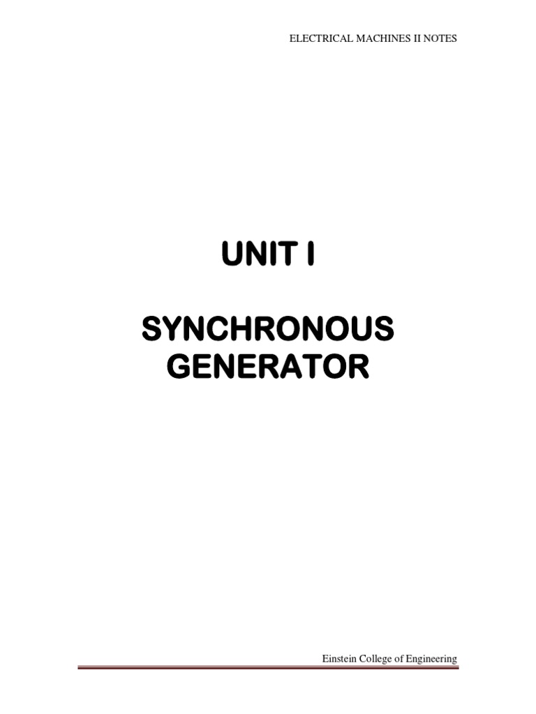 AC Machines Lecture Notes | PDF | Magnetic Devices | Electric Motor