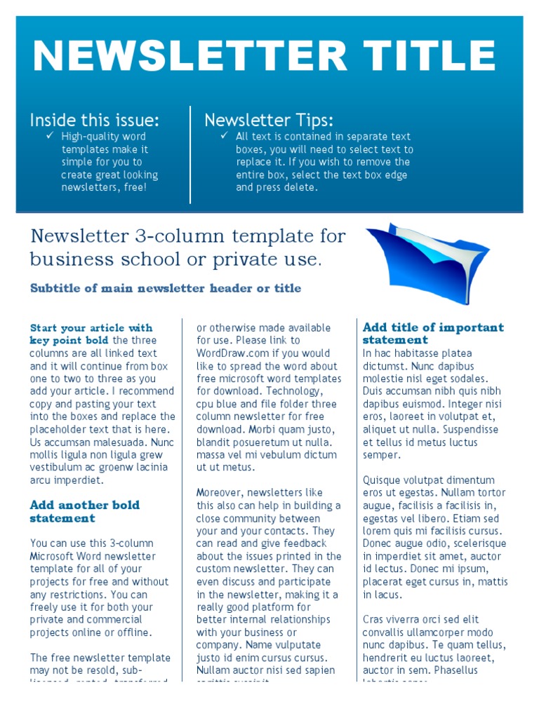 Business Newsletter Template 2 | PDF | Utility Software | Software