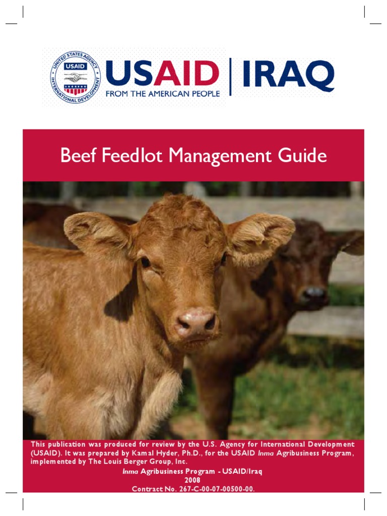 Beef Feedlot Management Guide | PDF | Hay | Manure