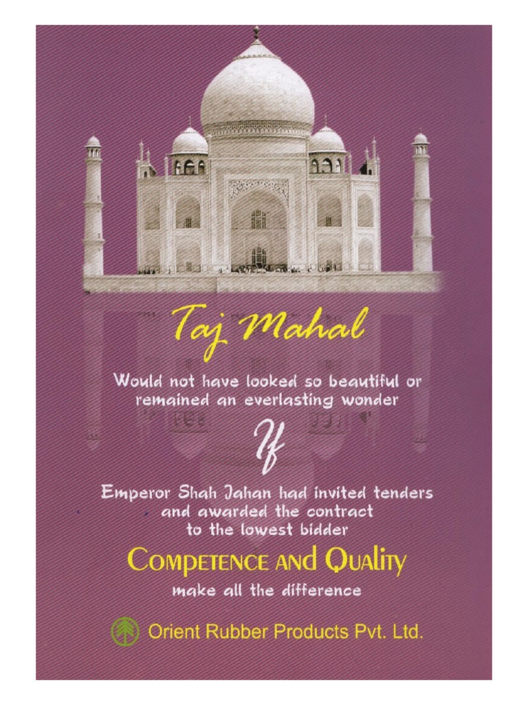 Taj Mahal Brochure | PDF