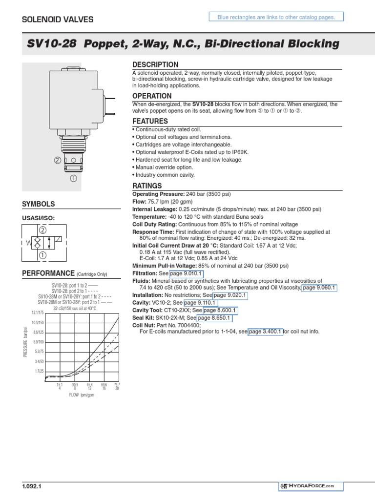 SV10 28 | PDF | Valve | Viscosity