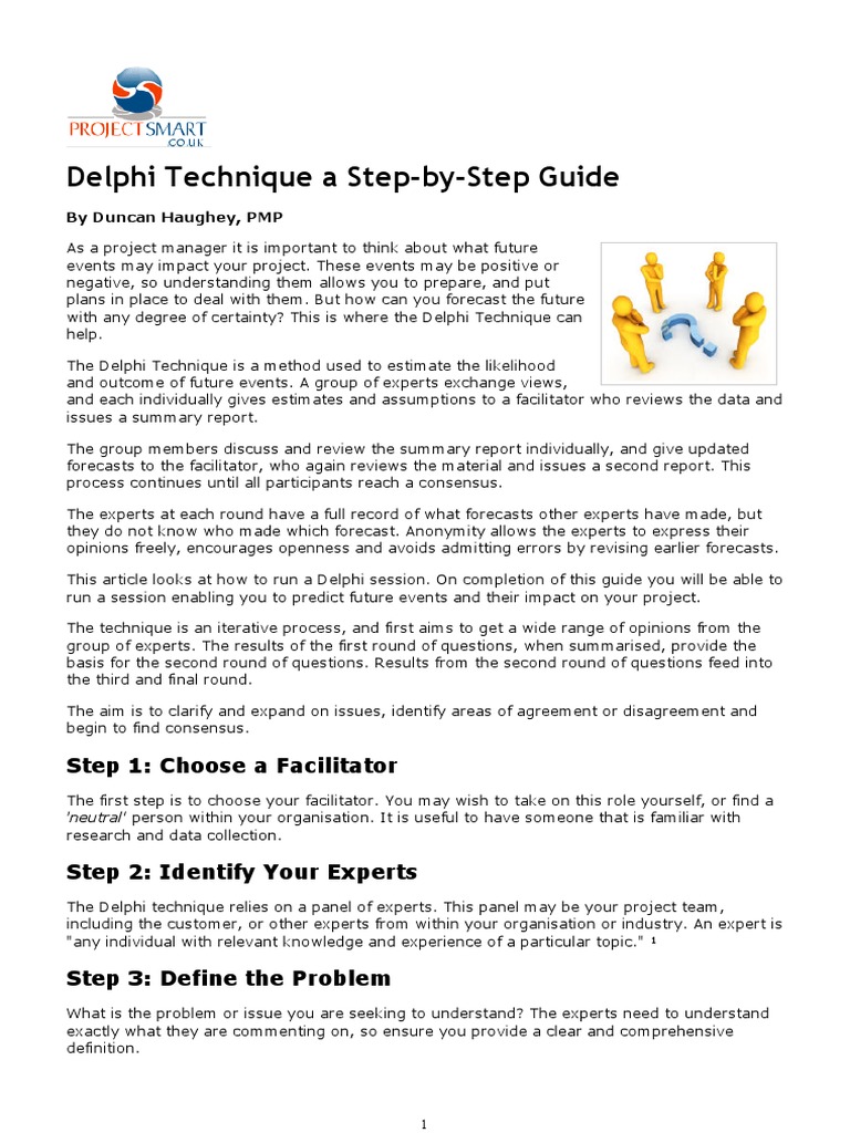 Delphi Technique A Step by Step Guide | PDF | Expert | Emergence