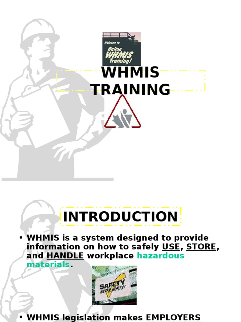 Whmis Training | PDF | Physical Sciences | Prevention