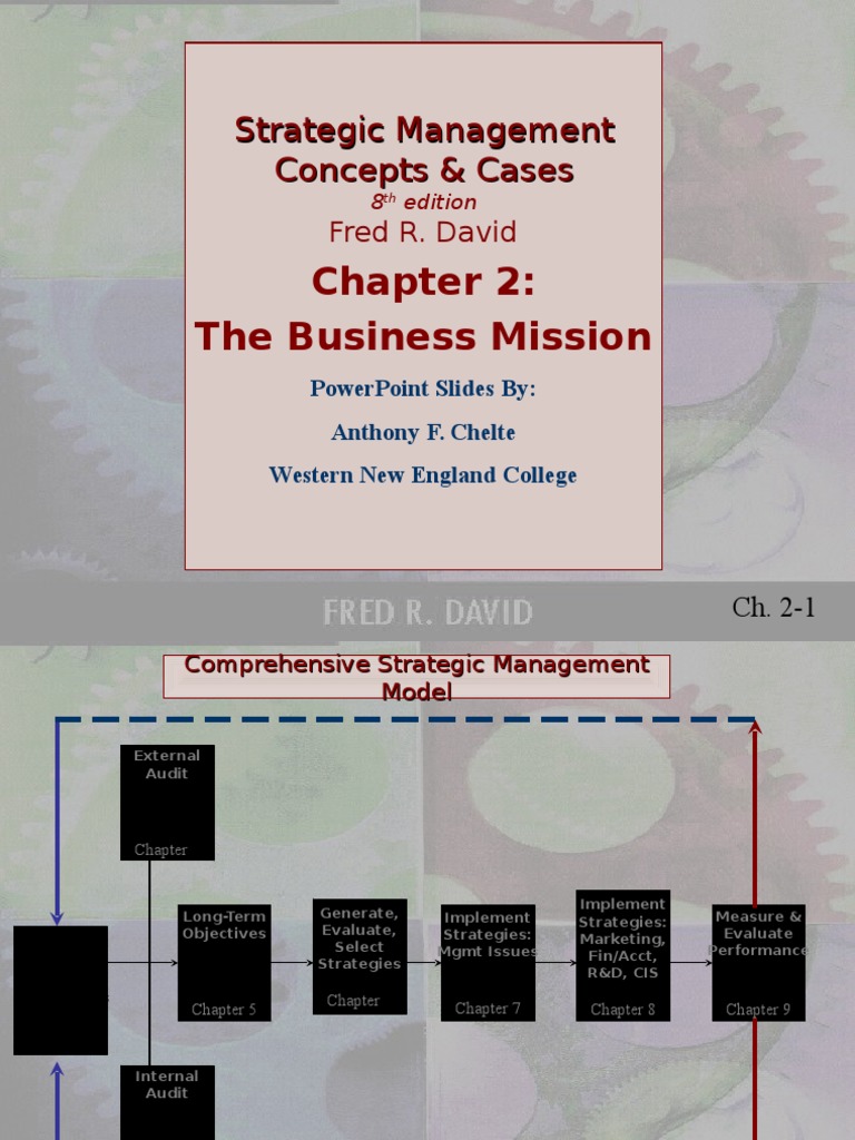 The Business Mission: Strategic Management Concepts & Cases | PDF ...