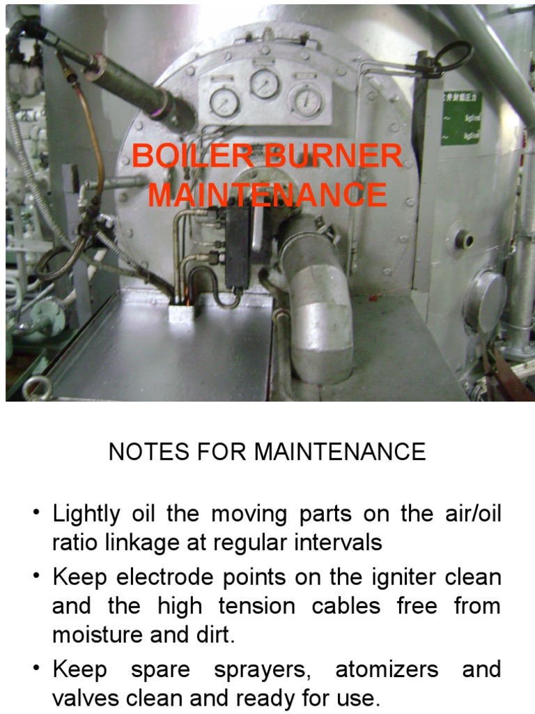 Boiler Burner Maintenance Guidelines | PDF | Cooking, Food & Wine ...