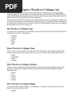 Annotation Sentence Starters For Art | PDF | Art | Self-Improvement