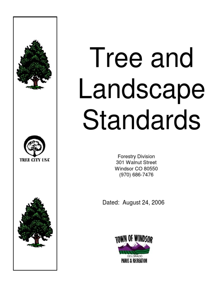 Tree and Landscape Standards | PDF | Trees | Horticulture And Gardening