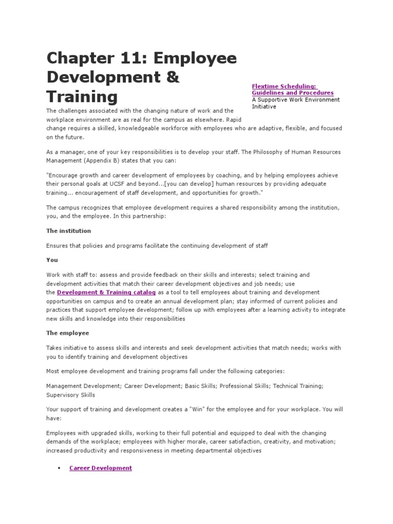 Employee Development & Training | PDF | Competence (Human Resources ...