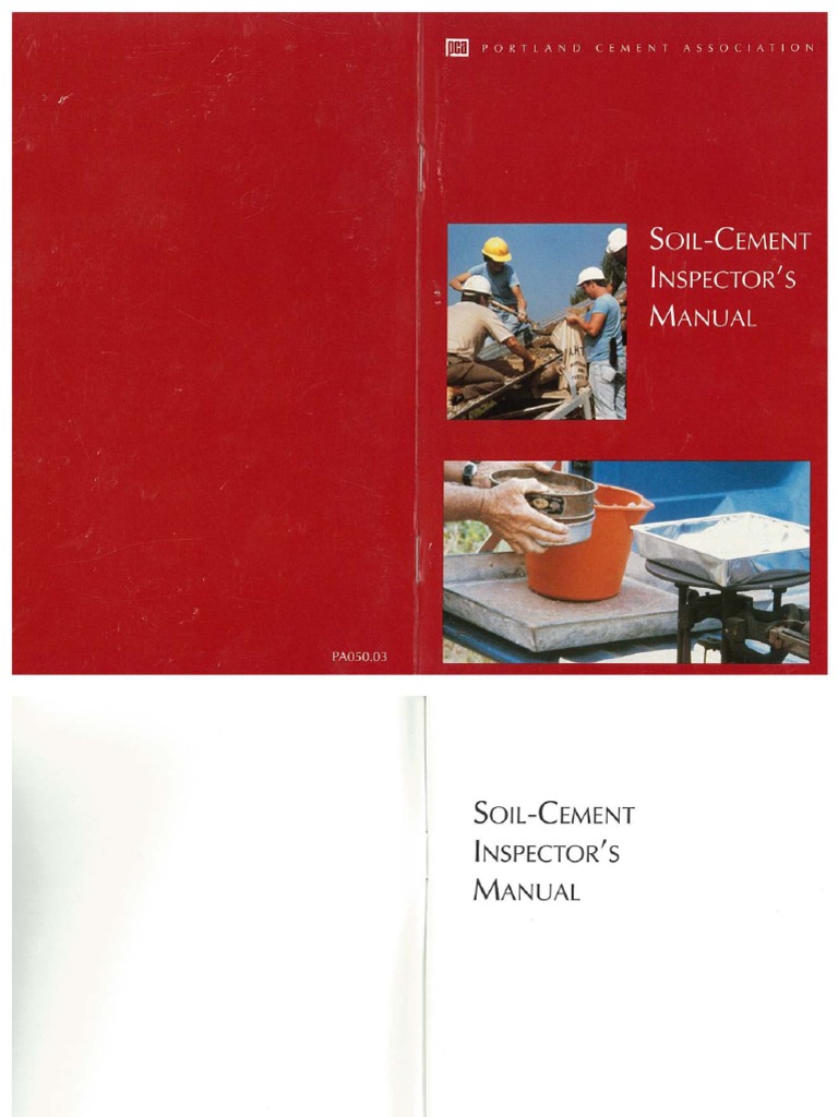 Soil-Cement Inspector Manual PCA | PDF | Soil | Ton