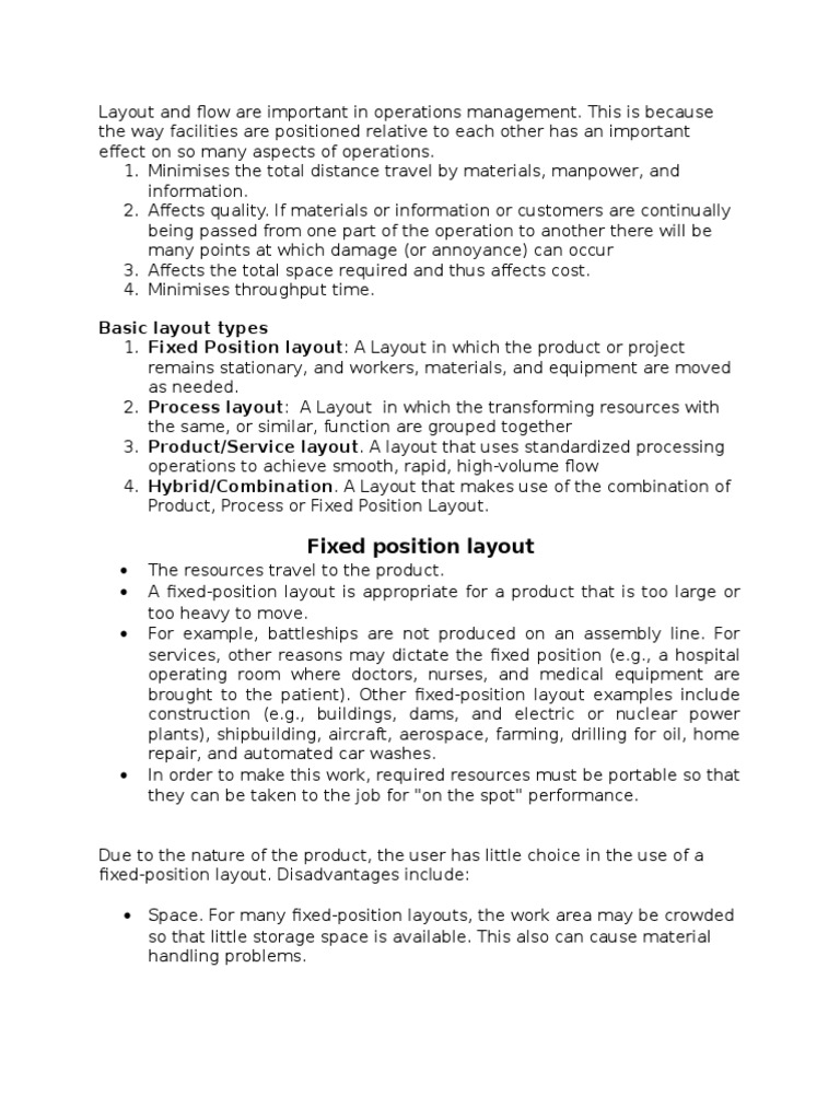 Layout Types | PDF | Warehouse | Inventory