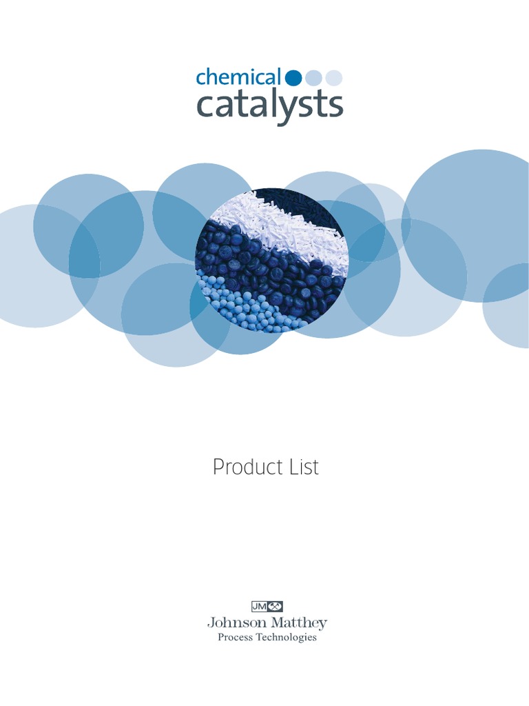 JM 72052 Chemical Catalyst Product List | PDF
