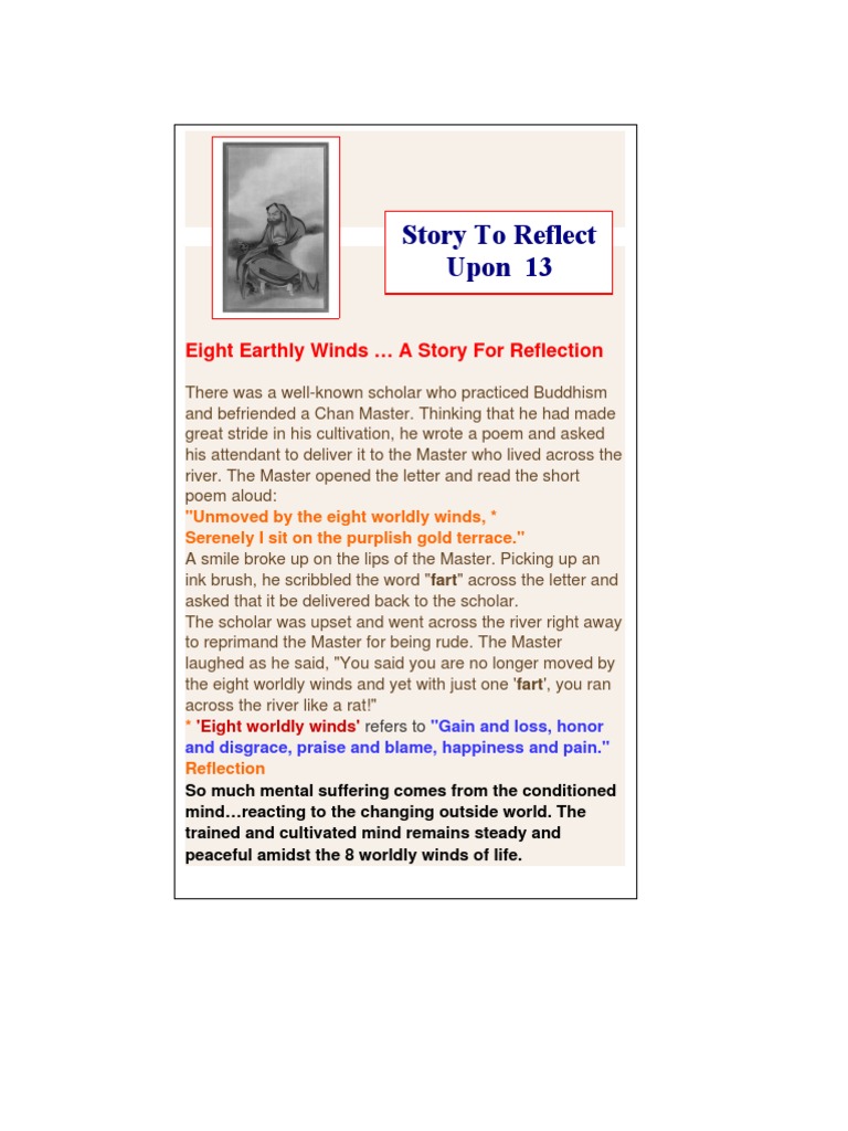 Story To Reflect Upon 13, 14 | PDF | Religious Behaviour And Experience