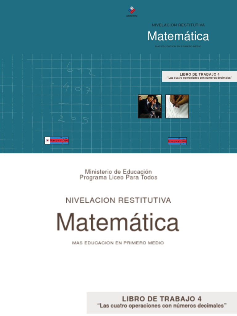 Las Cuatro Operaciones Con Números Decimales | PDF