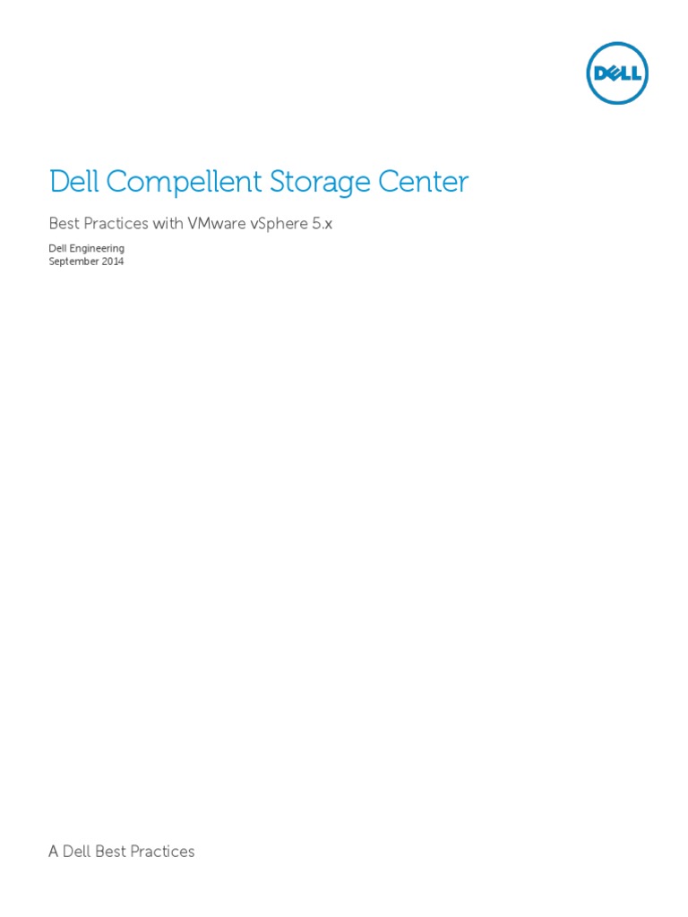 Dell Compellent Best Practices With VMware VSphere 5.x | PDF | Windows Registry | V Mware