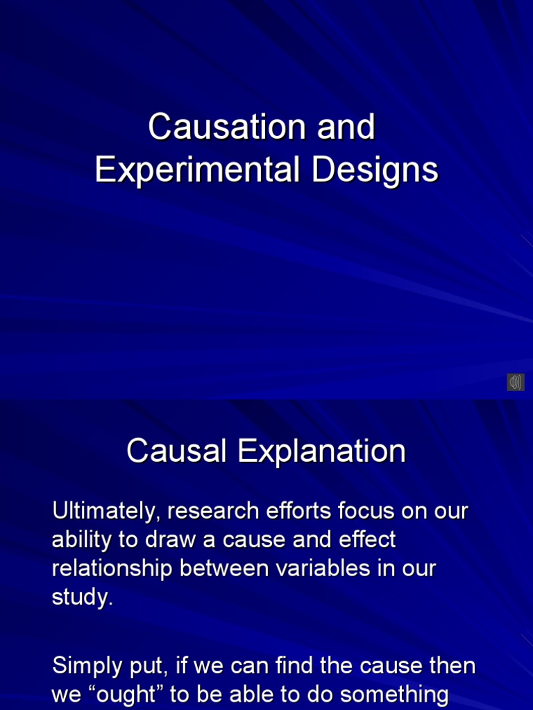 Chapters 5 and 6 | PDF | Causality | Experiment