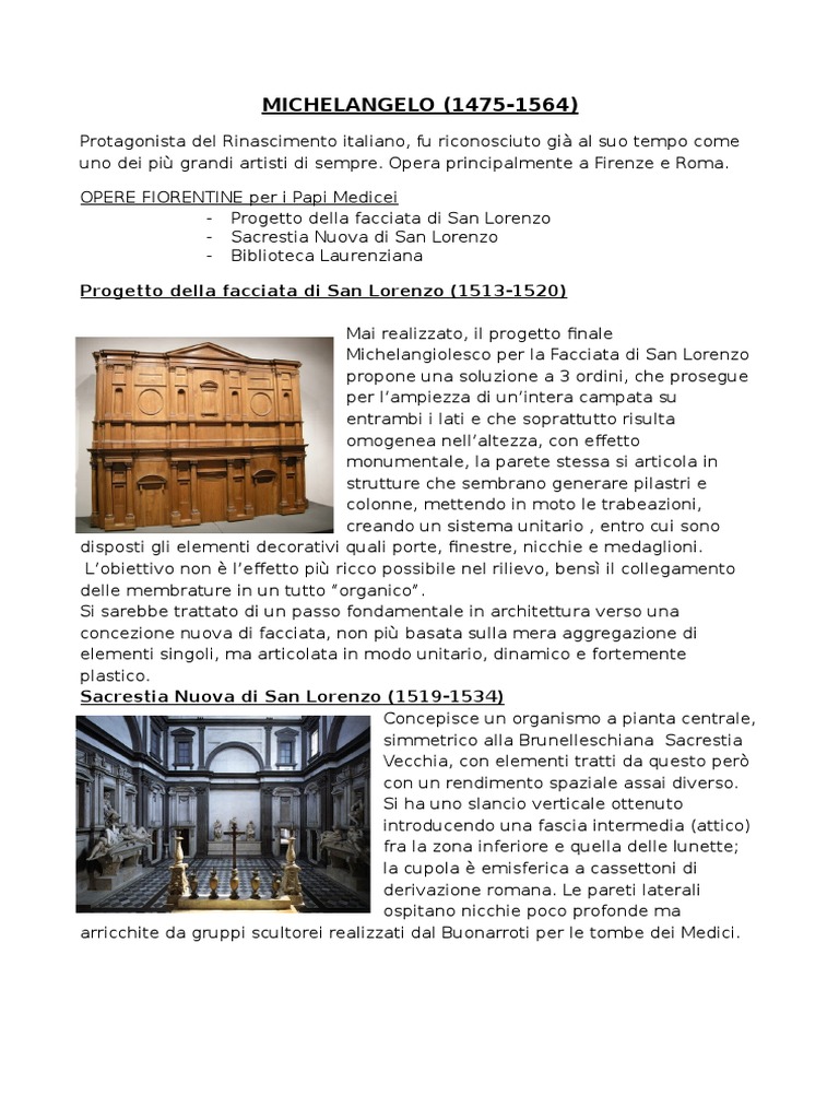 Michelangelo | PDF