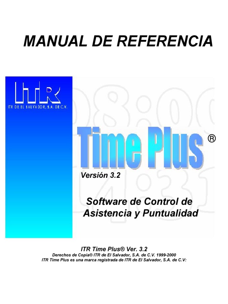 ITR Time Plus - Manual de Operaciones Ver - 3 - 2 - Gob | PDF | Windows ...
