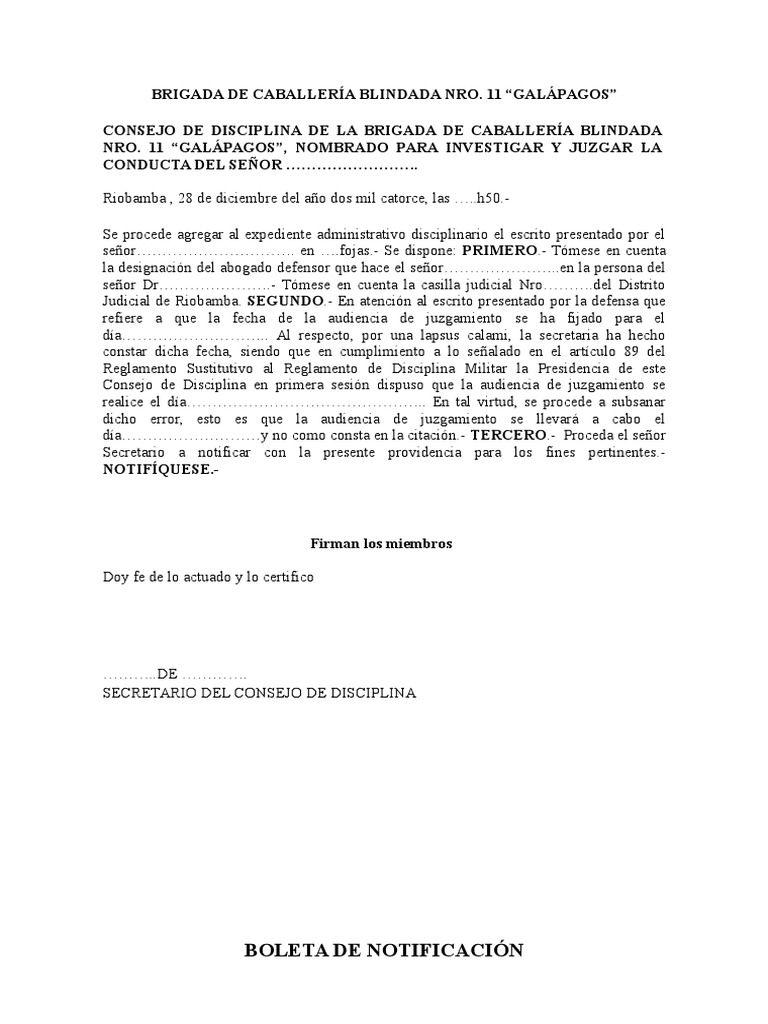 Providencia de Lapsus Calami | PDF | Disciplinas | Gobierno