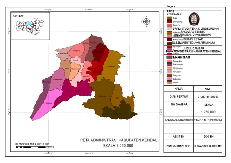 Peta Administrasi Kabupaten Kendal | PDF