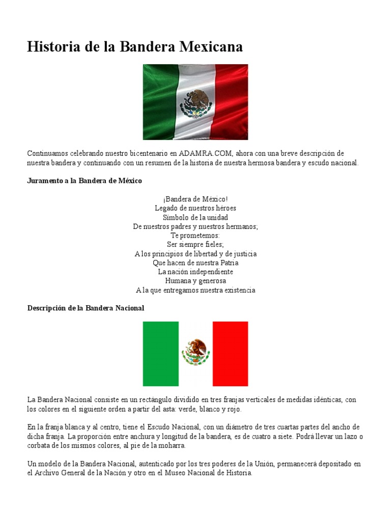 Historia de La Bandera Mexicana | México | Agitación
