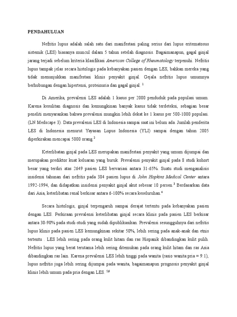 Referat Lupus Nefritis | PDF