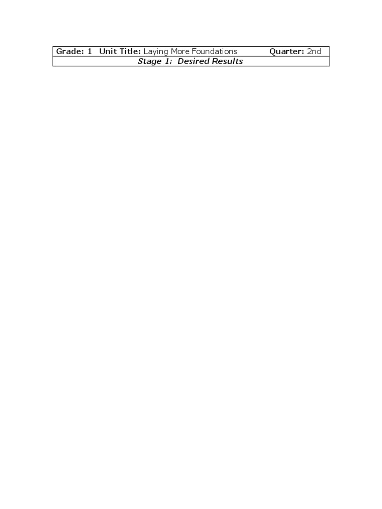 Grade 1 Music Foundations Curriculum | PDF | Educational Assessment ...