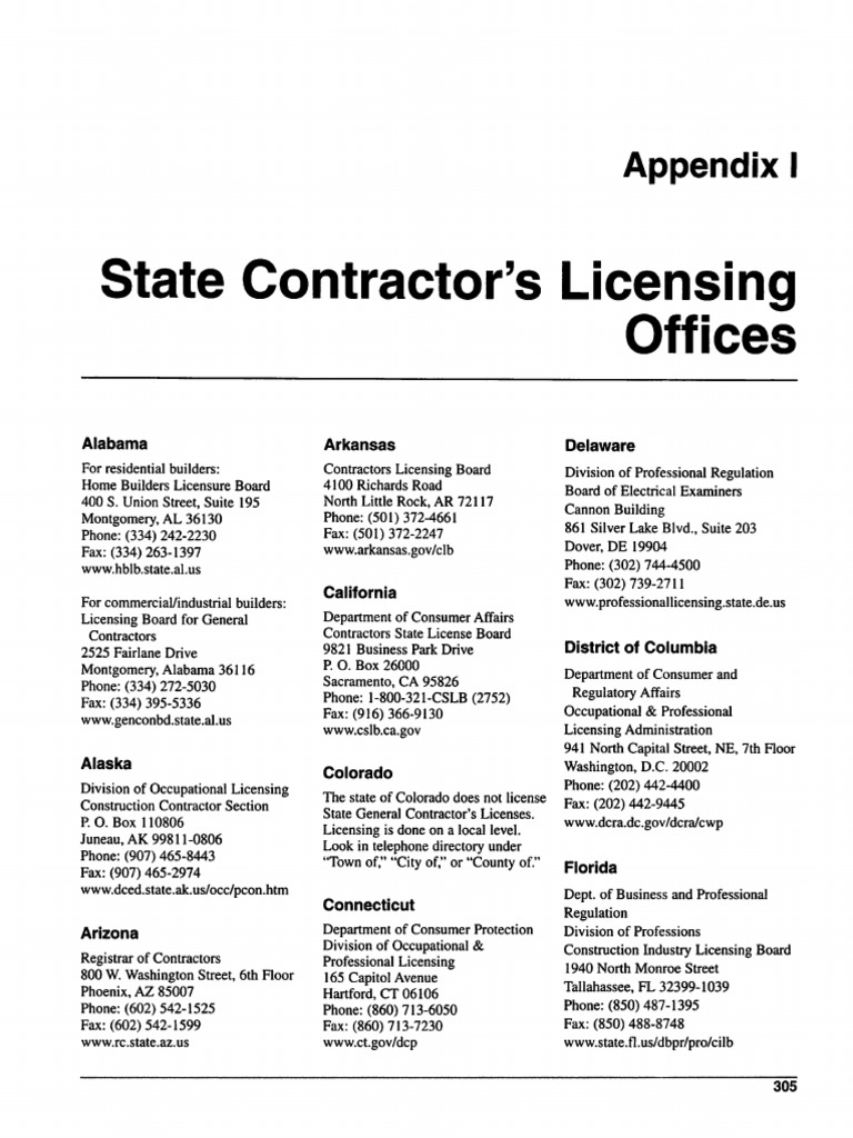 Building Contractors Guide Appendix | PDF | General Contractor | Labour