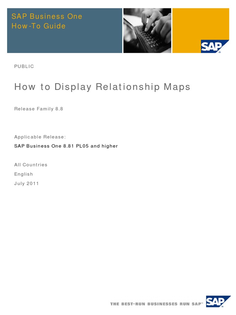 How To Display Relationship Maps in SAP B1 | PDF | Invoice | Business
