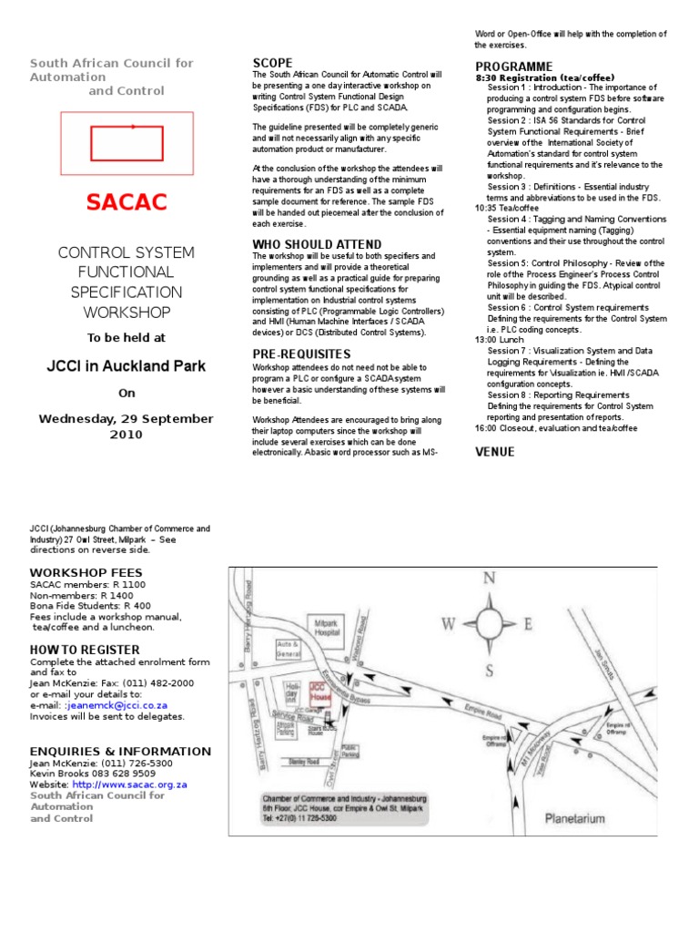 Sacac: Control System Functional Specification Workshop | PDF ...