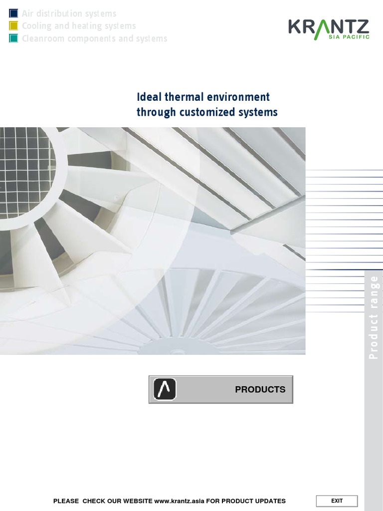 KRANTZ Products | PDF | Hvac | Duct (Flow)