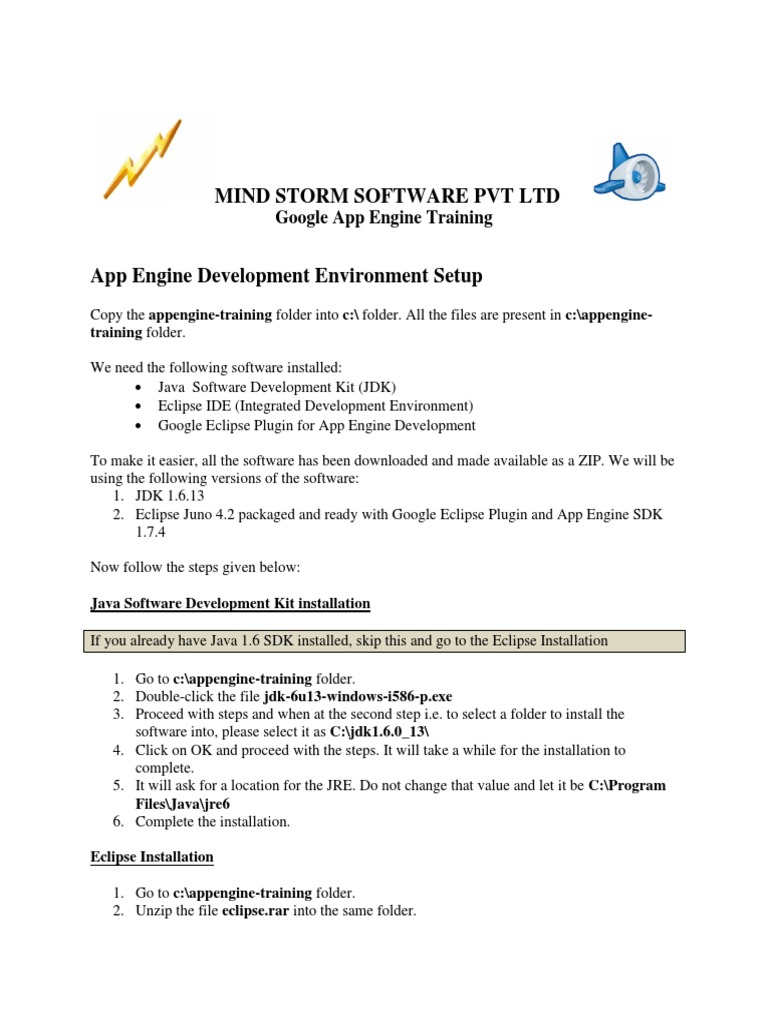 Google App Engine Setup Guide | PDF
