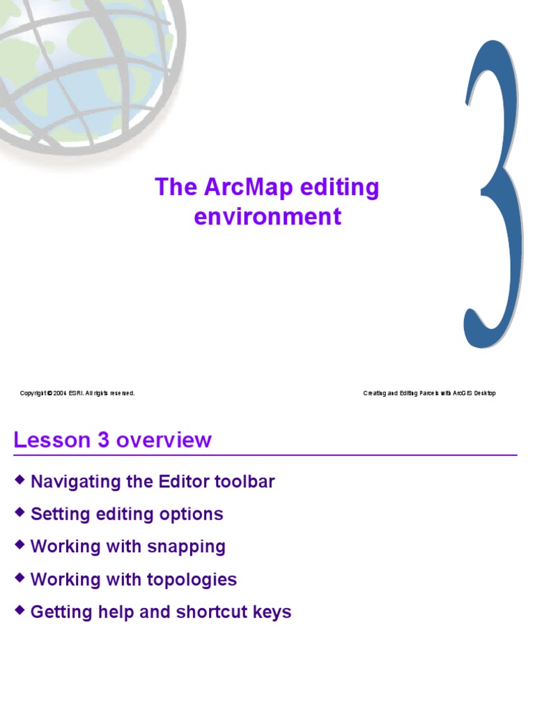 The Arcmap Editing Environment: Creating and Editing Parcels With ...