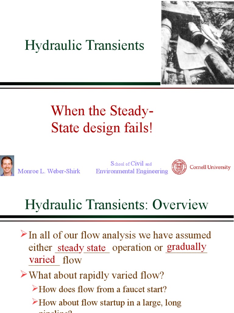 Hydraulic Transients | PDF | Pump | Fluid Dynamics