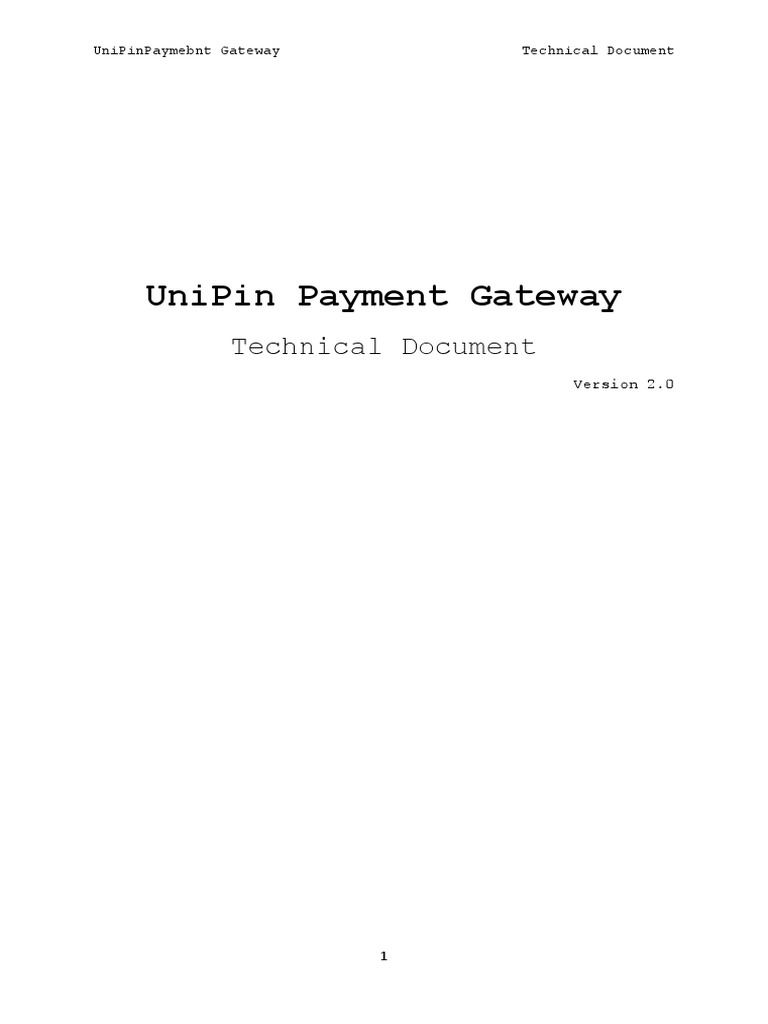 UniPin Payment Gateway Tech | PDF | Hypertext Transfer Protocol | Java Script