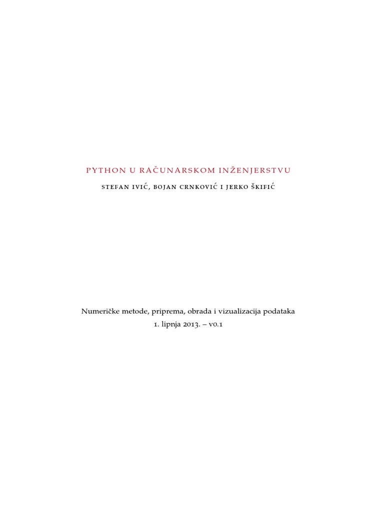 Python - Skripta (Riteh) | PDF