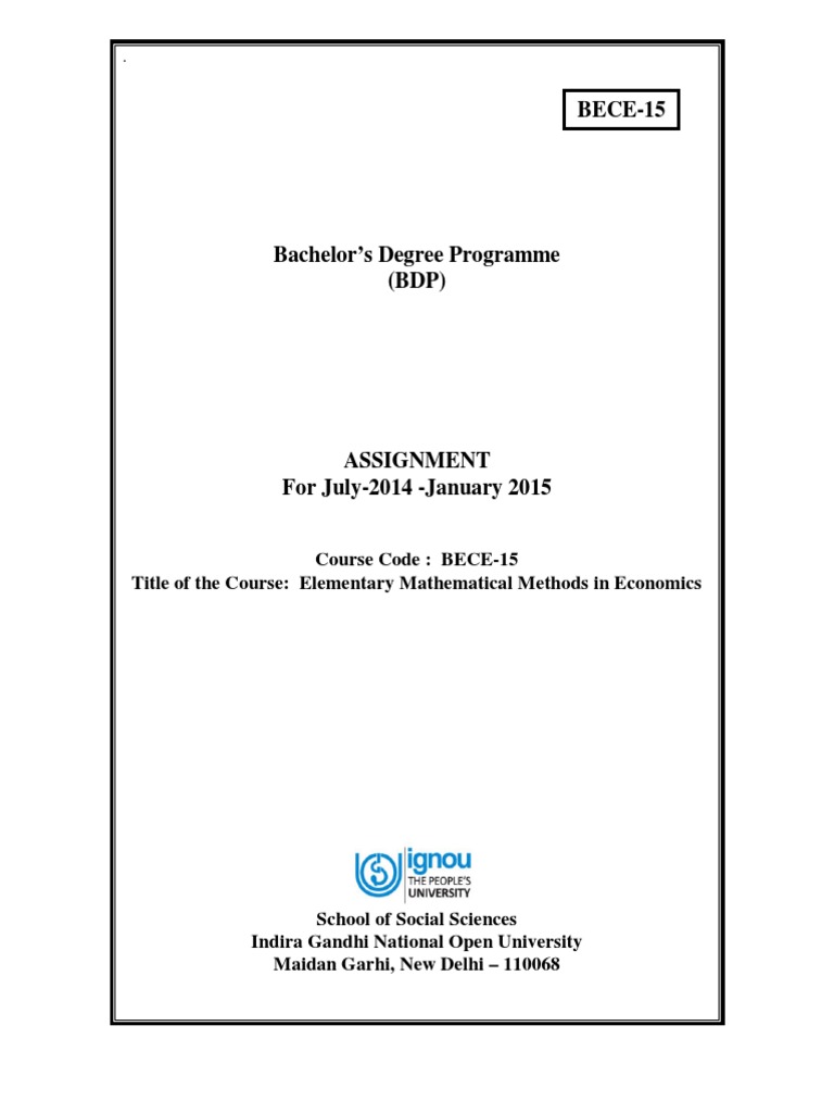 Bece-15 Eng. 2014-15 | PDF | Profit (Economics) | Matrix (Mathematics)