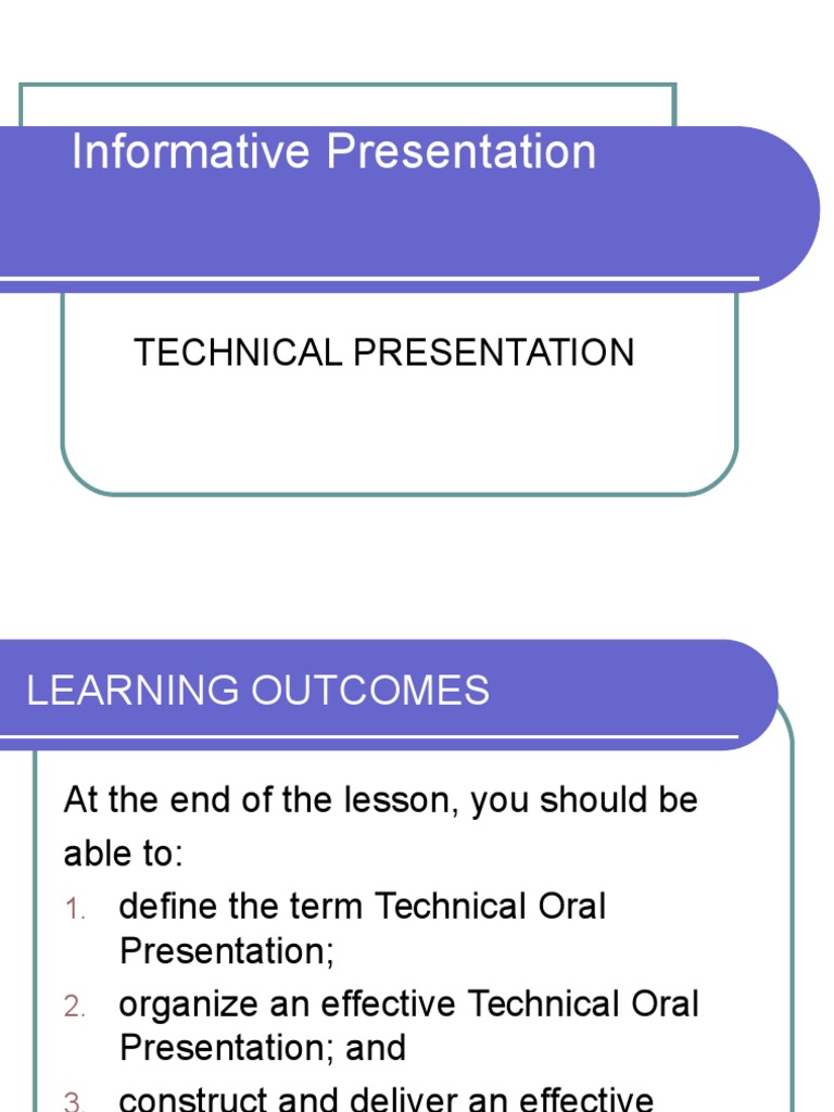 Guidelines for Developing Effective Technical Presentations | PDF | Cognition | Cognitive Science