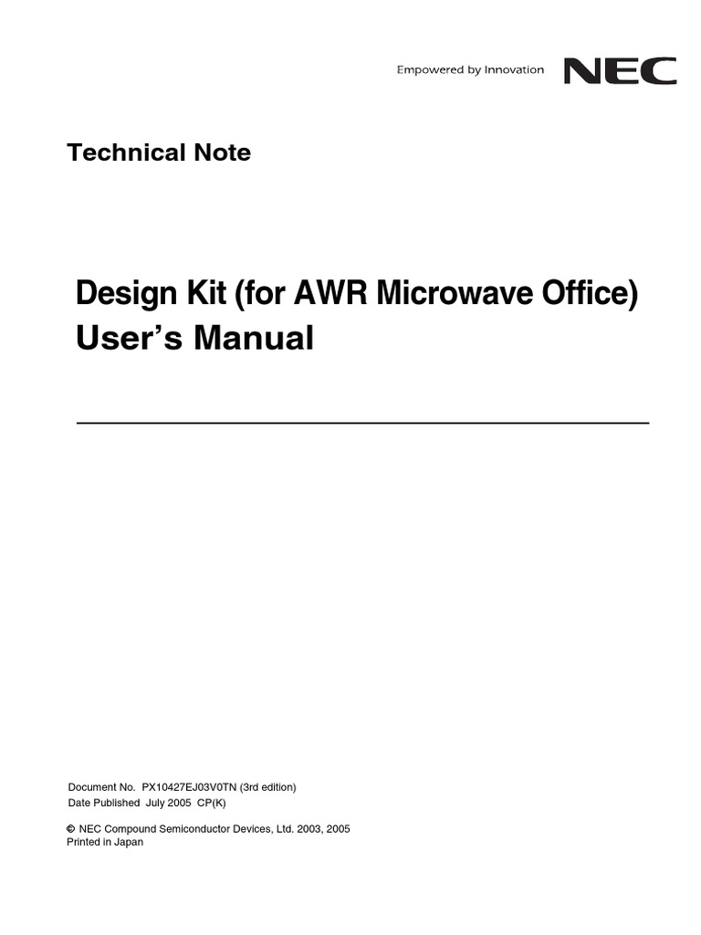 Manual AWR Microwave Office | PDF | Zip (File Format) | Trademark