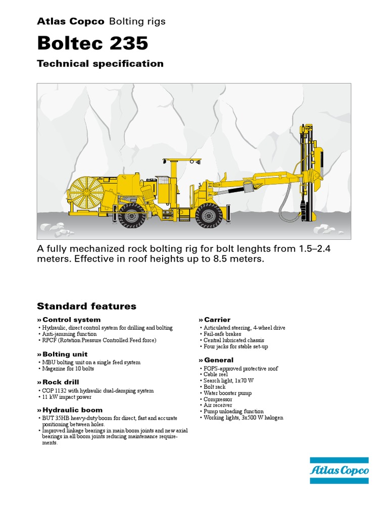 Boltec 235 | PDF | Drilling Rig | Transmission (Mechanics)