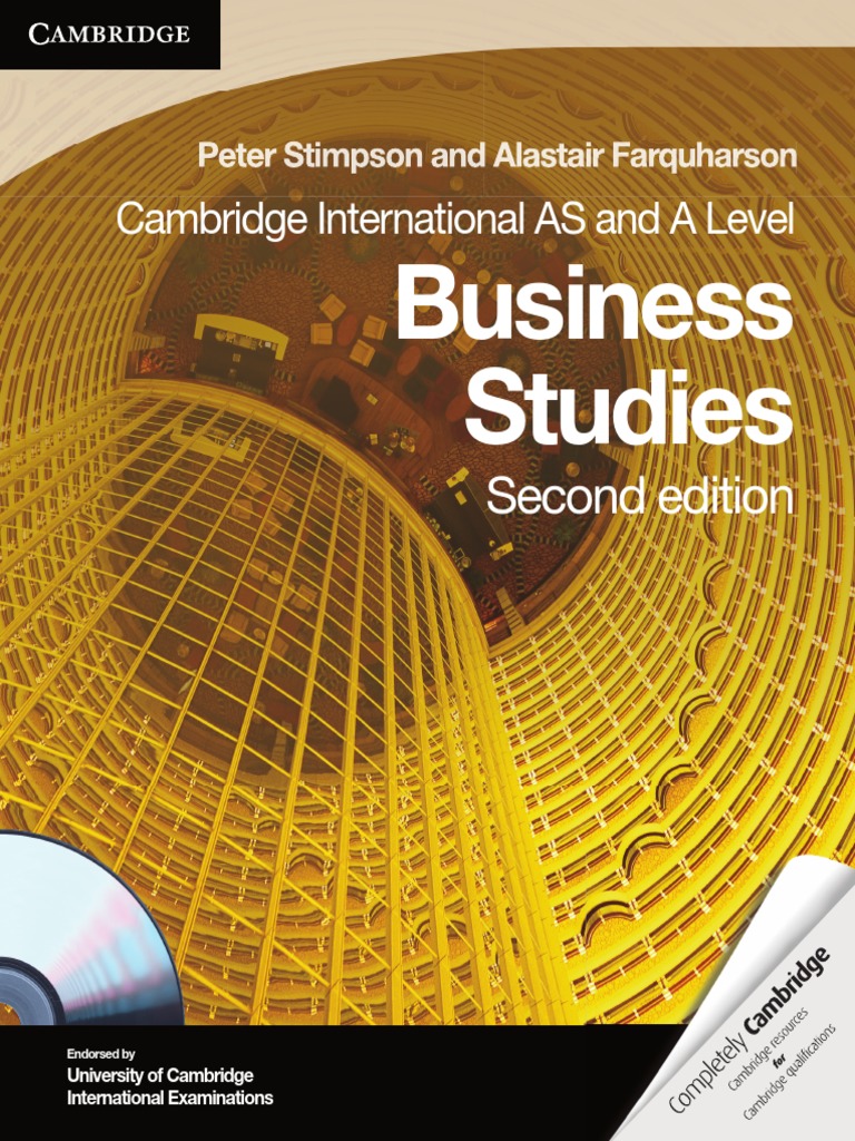 Cambridge International As and A Level Business Studies Coursebook With ...