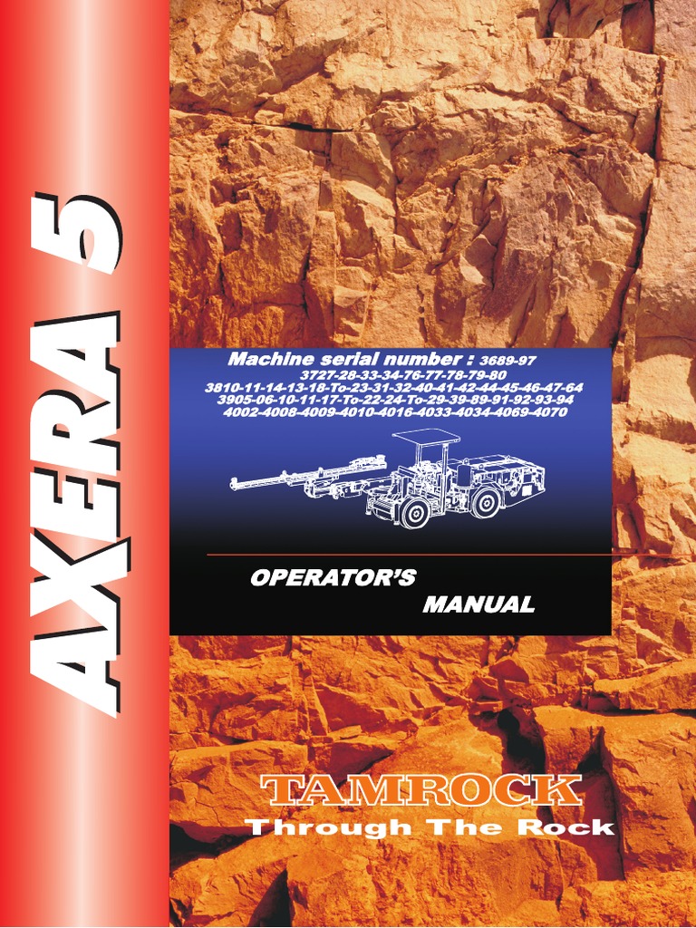 Manual Axera 5 | PDF | Diesel Engine | Drilling Rig