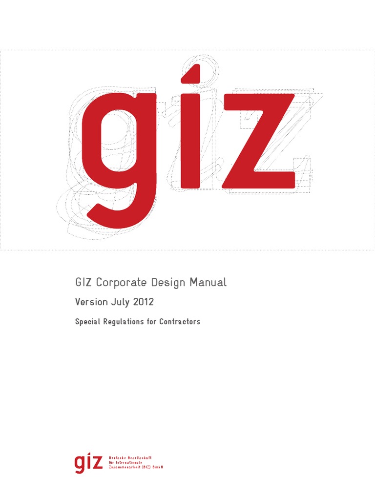 GIZ Corporate Design Manual | PDF | Economic Development | Economy ...