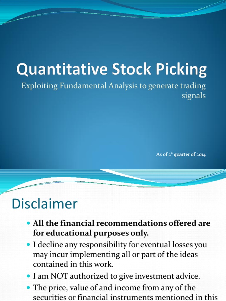 Quantitative Stock Screening | PDF | Investing | Stock Market