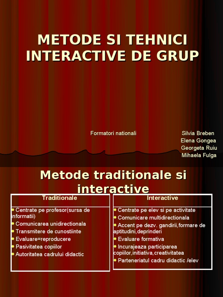 Metode Interactive de Grup | PDF
