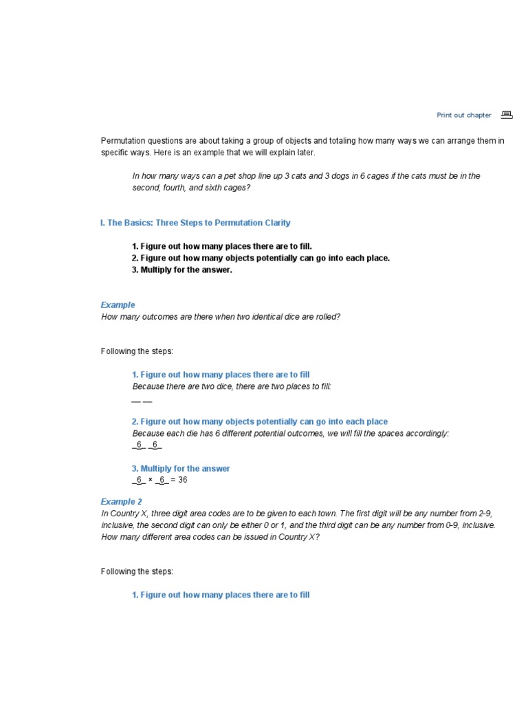 800 Permutation Combination Prob Lesson | PDF | Probability | Odds