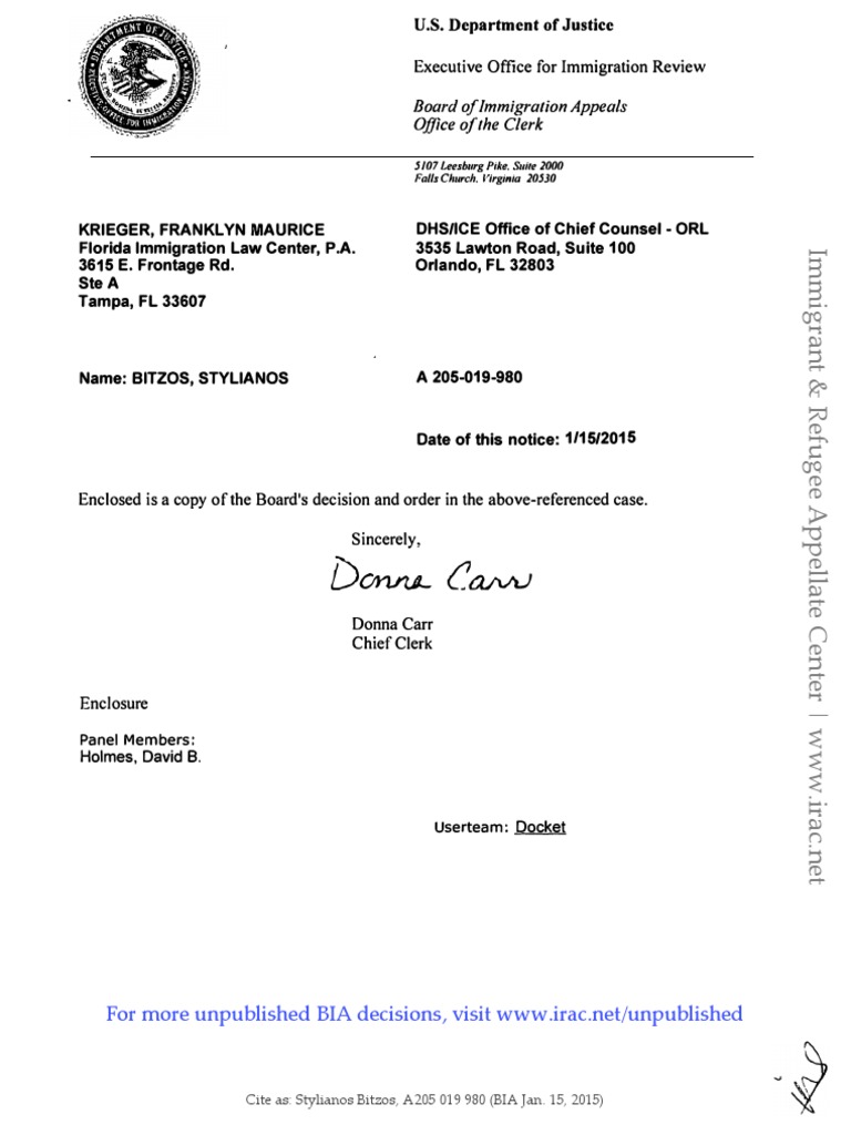 BIA Grants Motion to Reopen for Adjustment | PDF